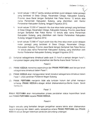Contoh Berita Acara Serah Terima Tanah | PDF