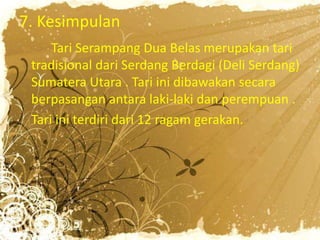 Tari Serampang 12 (powerpoint XI IPA4) | PPTX