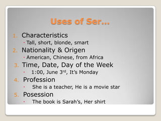 Ser and estar ftkizziah | PPTX