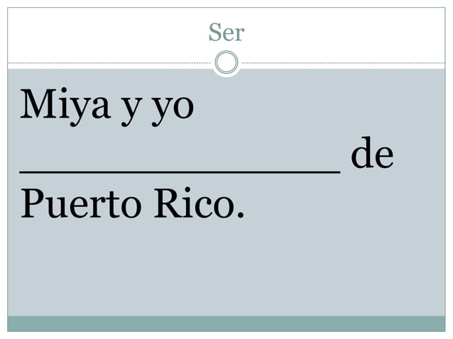 Ser and subject pronouns practice | PPTX