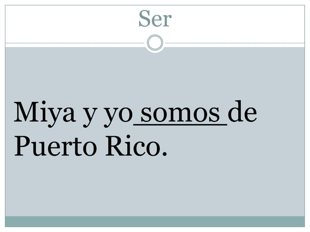 Ser and subject pronouns practice | PPTX