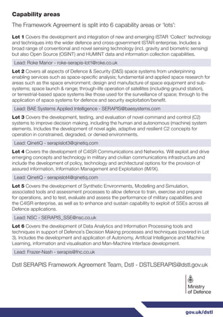 SERAPIS Framework Agreement (a5) Flyer | PDF