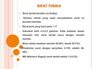Serat akrilat | PPTX