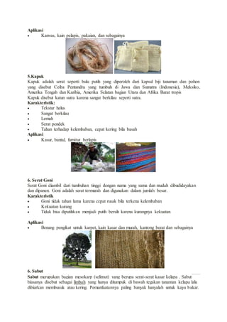 Serat tumbuhan dan hewan | DOCX