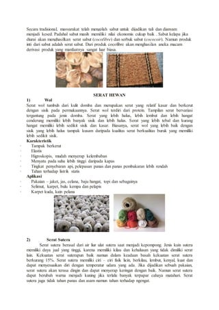 Serat tumbuhan dan hewan | DOCX