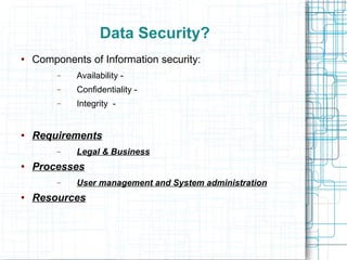 Implementation of security standards and procedures | PPT