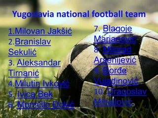 Serbian football in 1930 | PPTX