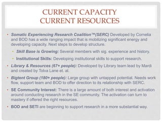 SERC - SE Research Structure Creating a Culture of Research | PPT