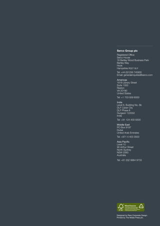 Serco Corporate Brochure | PDF