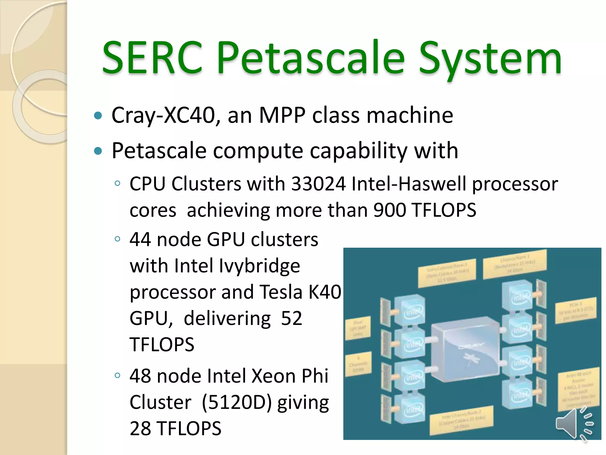 SERC, IISc CRAY PetaFLOPS System | PPTX