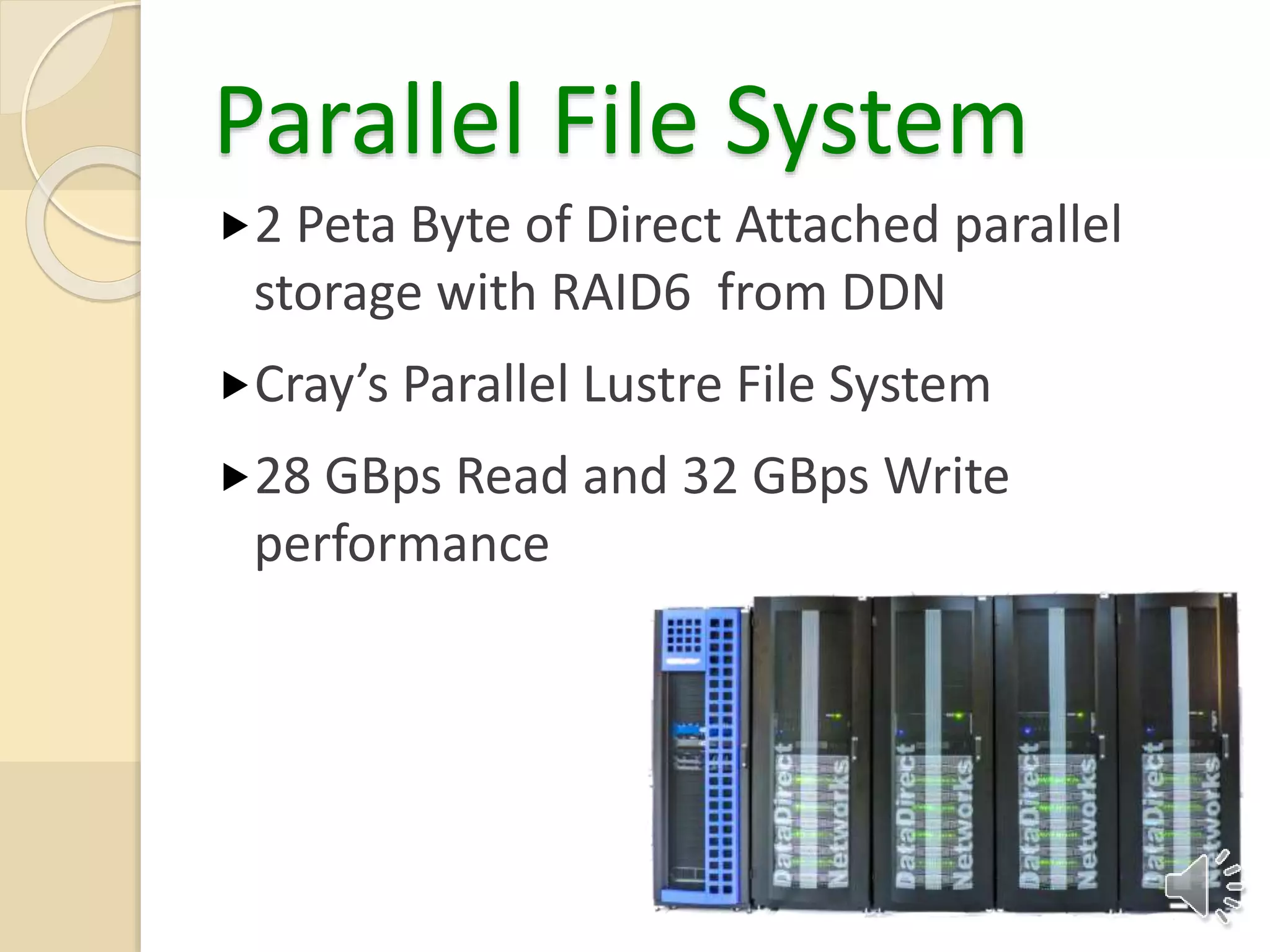 SERC, IISc CRAY PetaFLOPS System | PPTX