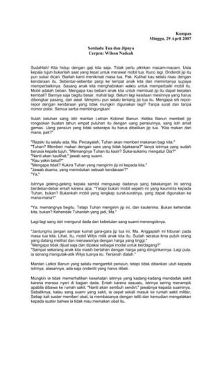 Serdadu tua dan jipnya (wilson nadeak) | DOC