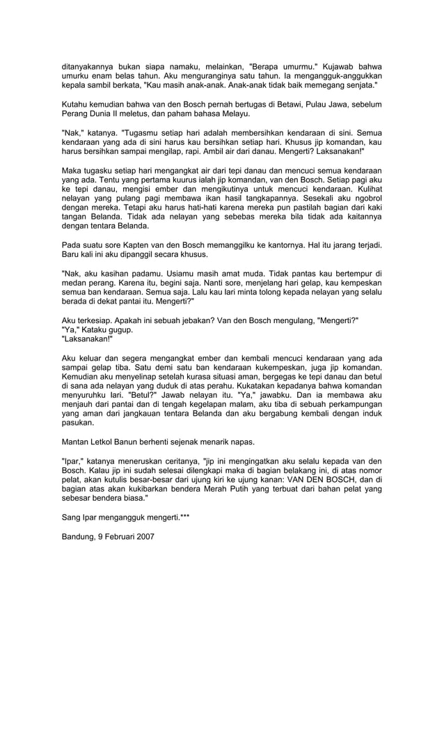 Serdadu tua dan jipnya (wilson nadeak) | DOC