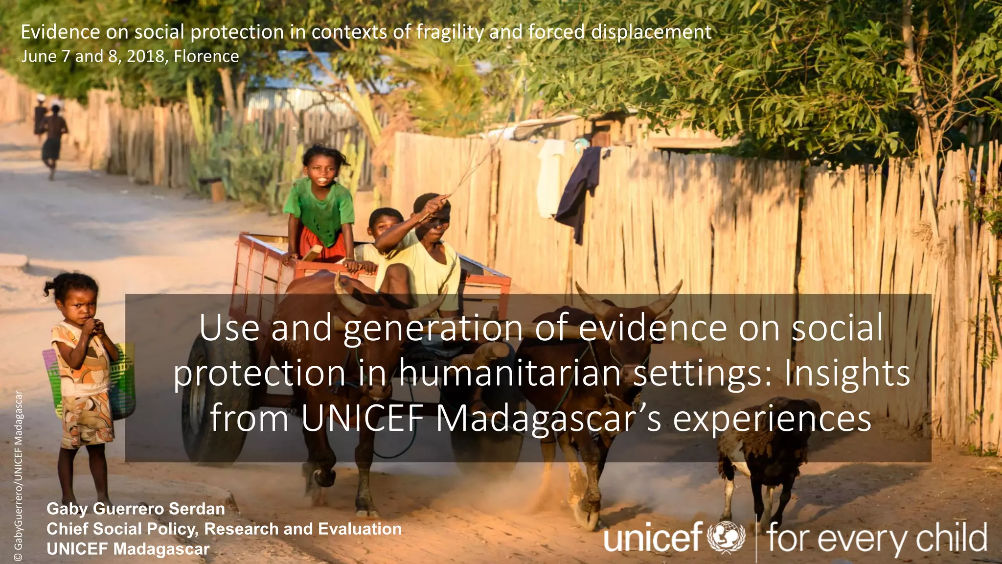 Use and generation of evidence on social protection in humanitarian ...
