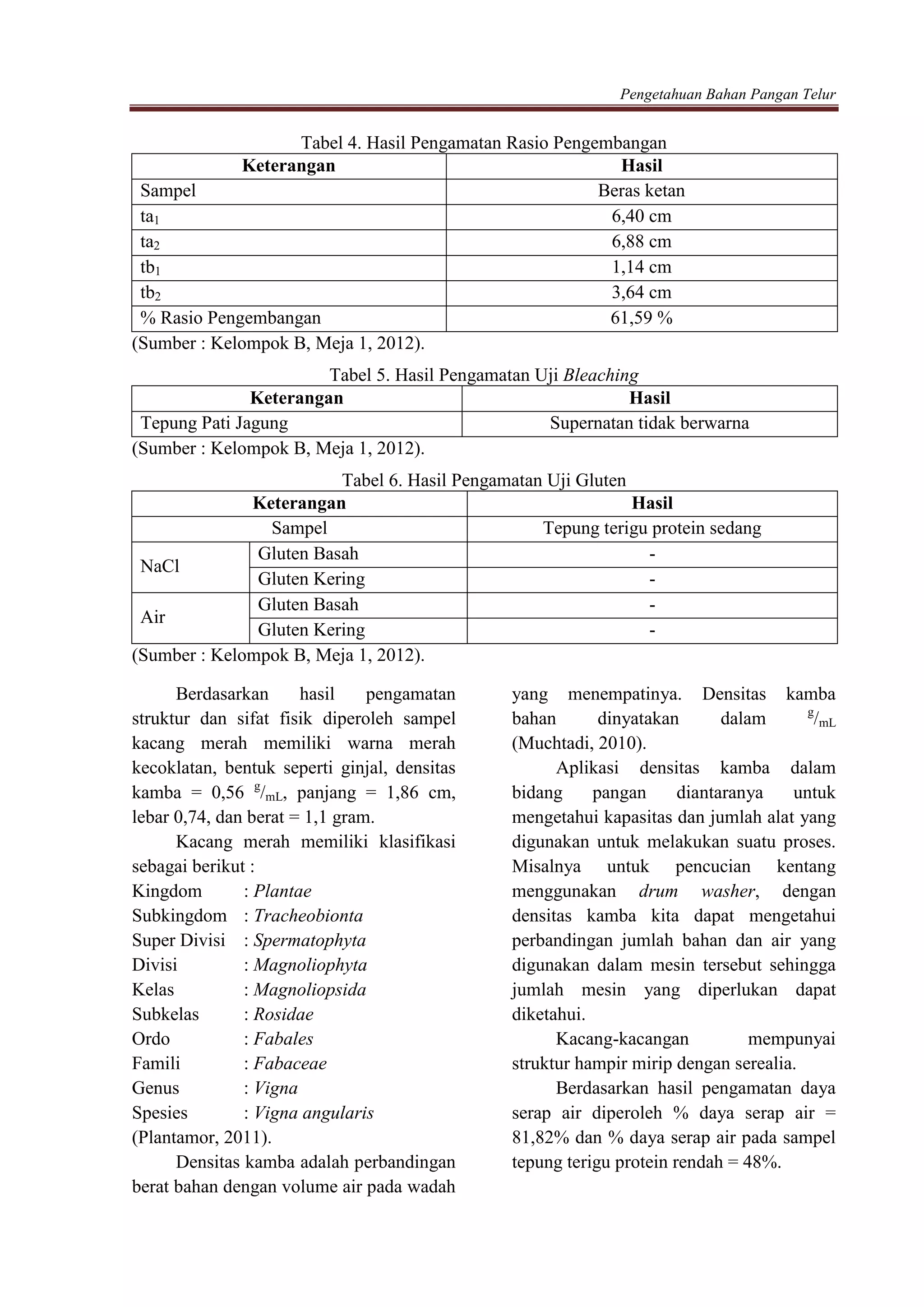 Pengetahuan Bahan Pangan Serealia dan Kacang-kacangan | DOCX