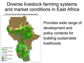 Sustainable livelihoods through livestock farming in East Africa | PPT