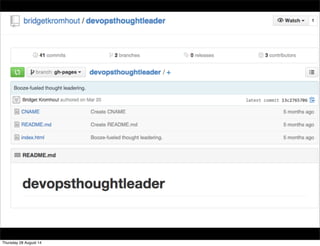 Serena DevOps Drive In - Patrick Debois Live on DevOps: 5 Years in ...