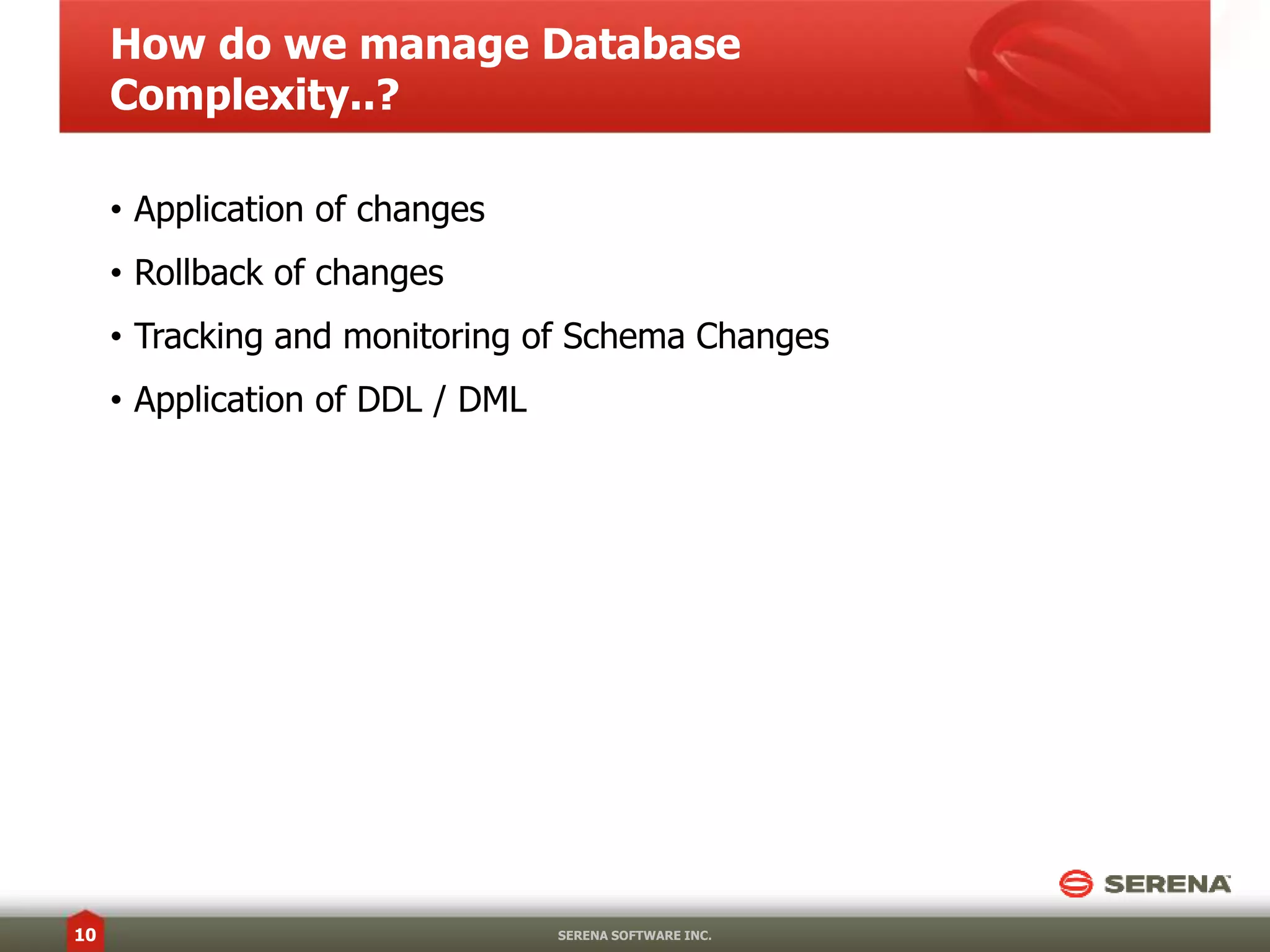 DevOps Drive-In: Automate Database Deployments in Your Continuous Delivery Pipeline with Serena ...