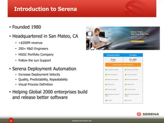 DevOps Drive-In: Automate Database Deployments in Your Continuous Delivery Pipeline with Serena ...