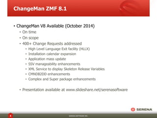 Serena mainframe vug jan 2015 final | PPT