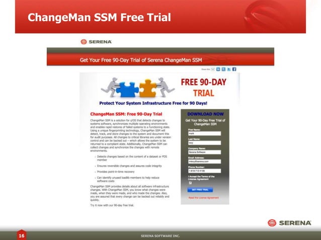 Serena Mainframe VUG: What's new in ChangeMan ZMF 8.1 | PPT