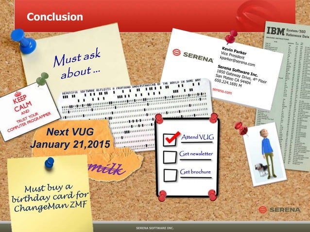 Serena Mainframe VUG: What's new in ChangeMan ZMF 8.1 | PPT