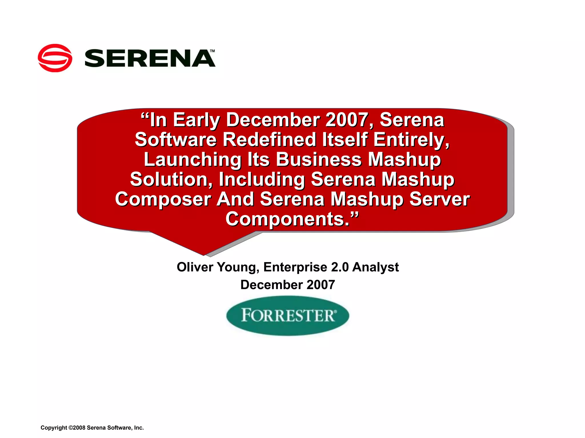 Serena Software | PPT