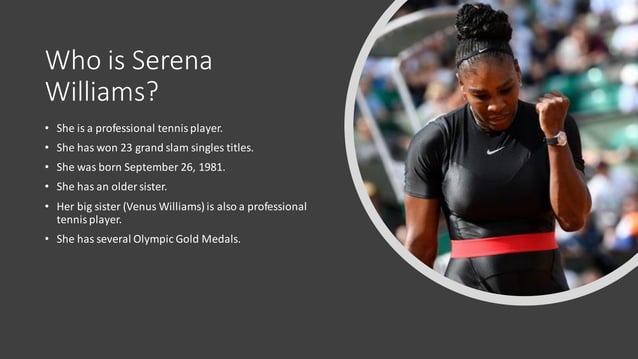 Serena williams powerpoint | PDF | Participant Sports | Fitness and ...