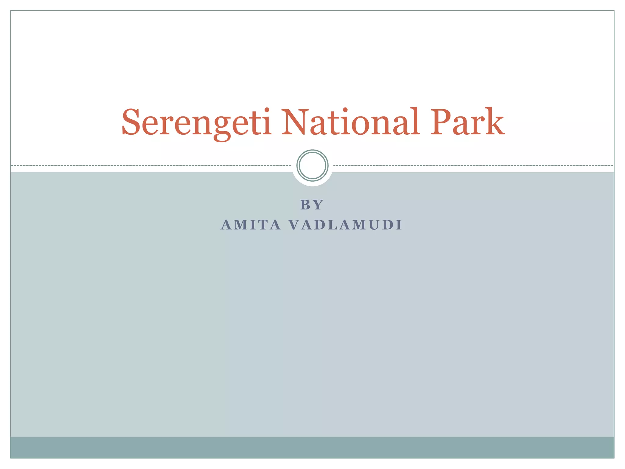 Serengeti National Park | PDF