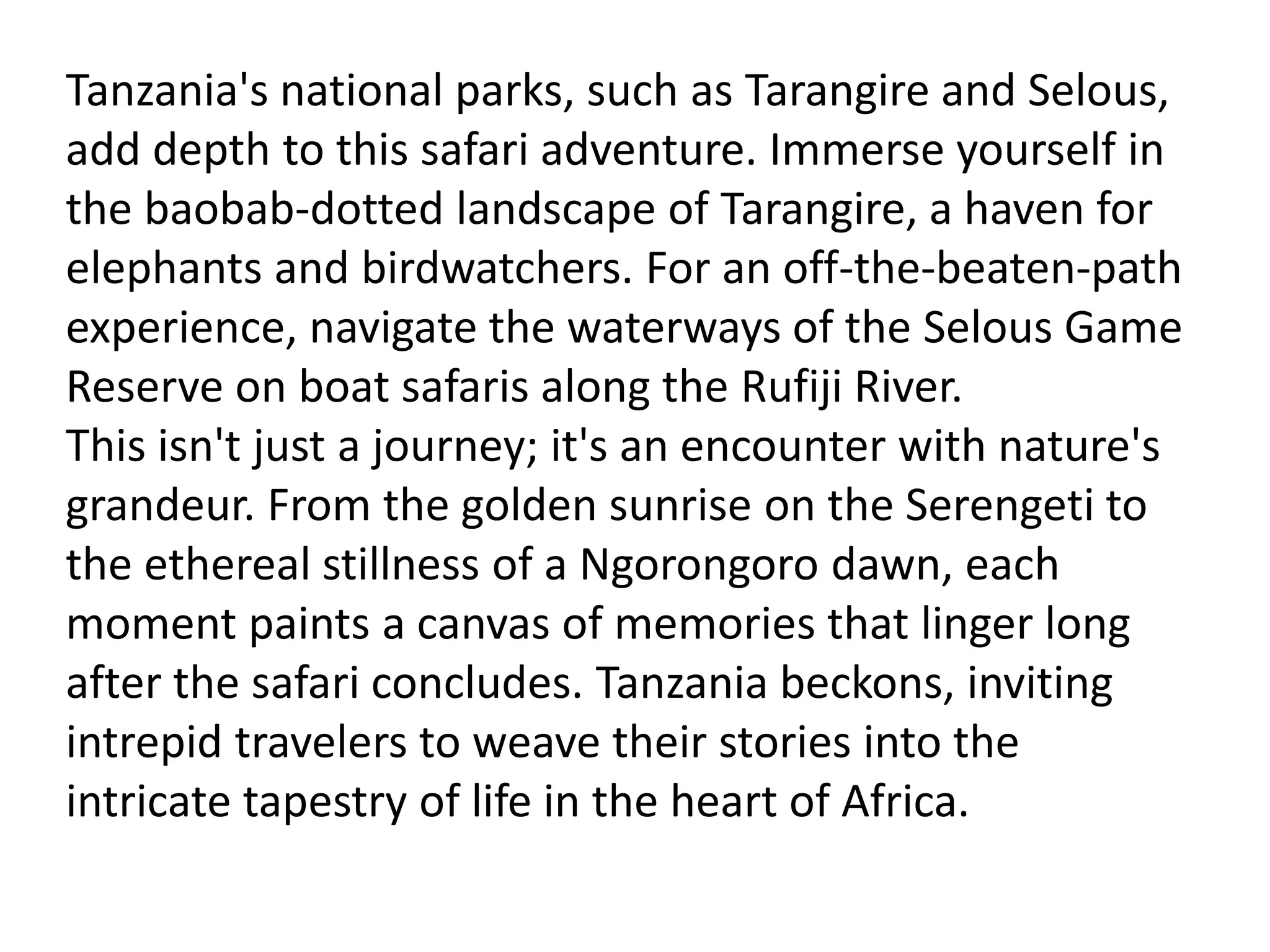 Serengeti Dreams :A Mesmerizing Safari Odyssey in Tanzania.pdf