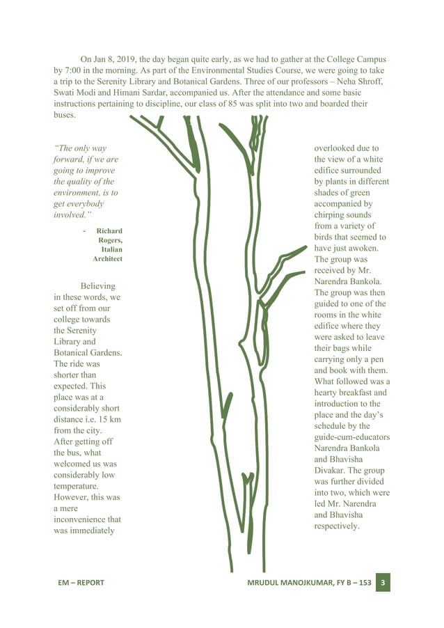 Visit to Serenity Library and Botanical Gardens | PDF | Zoos ...