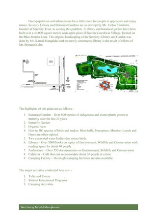 Visit to Serenity Library and Botanical Gardens | PDF