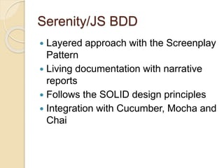 Serenityjs bdd | PPT