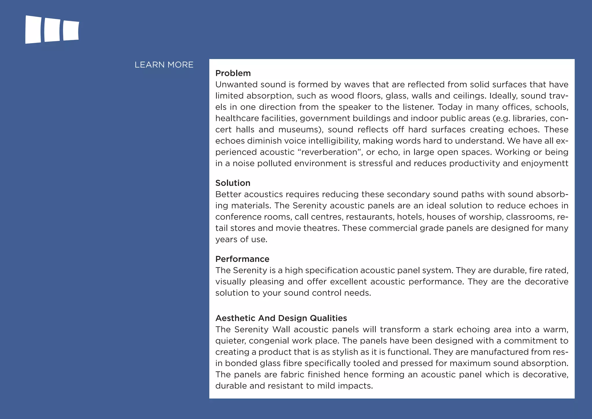 Moving Designs - Acoustic Wall Absorption Panels | PDF