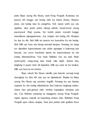 Serah Terima pengantin Bahasa sunda | DOCX