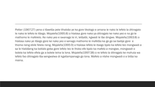 Sererwa sa Podilane Mankga ka sehlopha sa Ntepa | PPTX