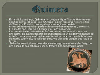 Seres de la mitologia griega | PPTX