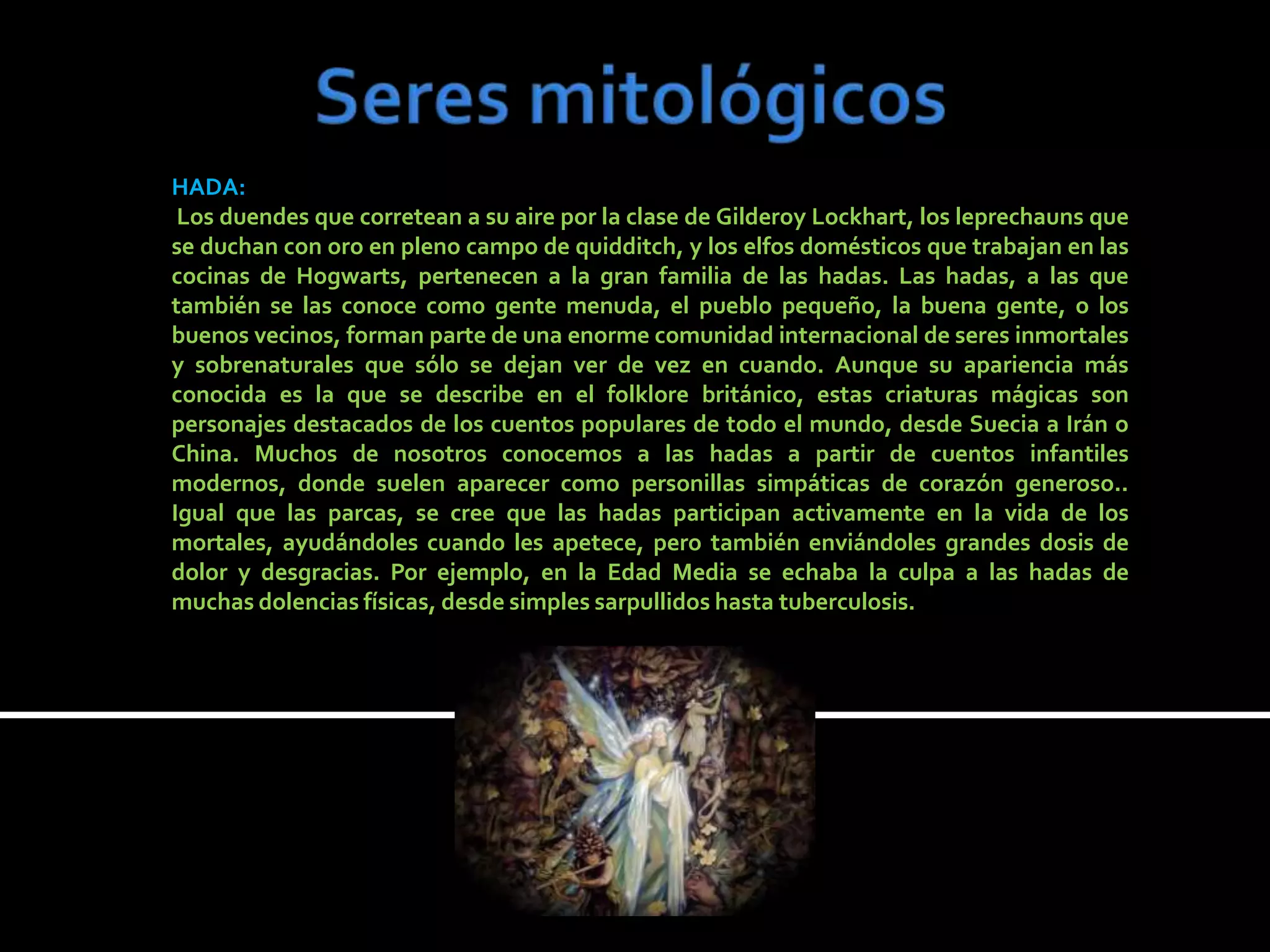 Seres mitologicos de la edad media | PPTX