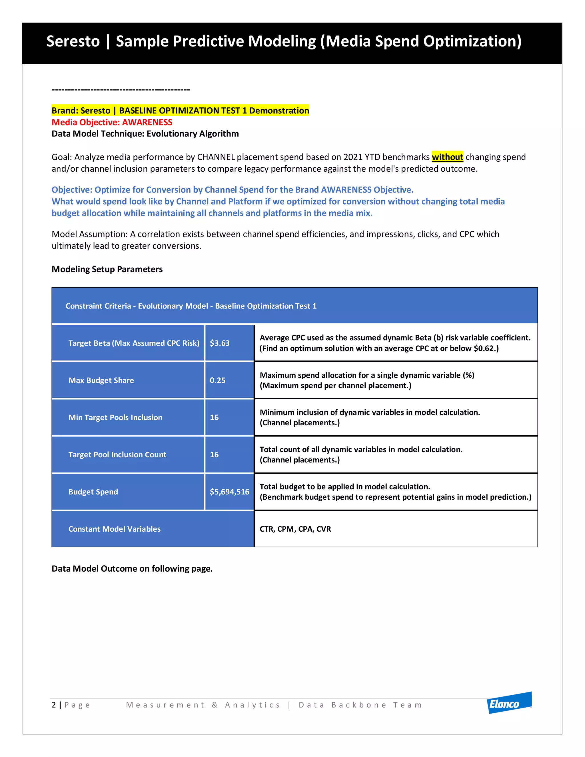 Predictive Data Model | PDF
