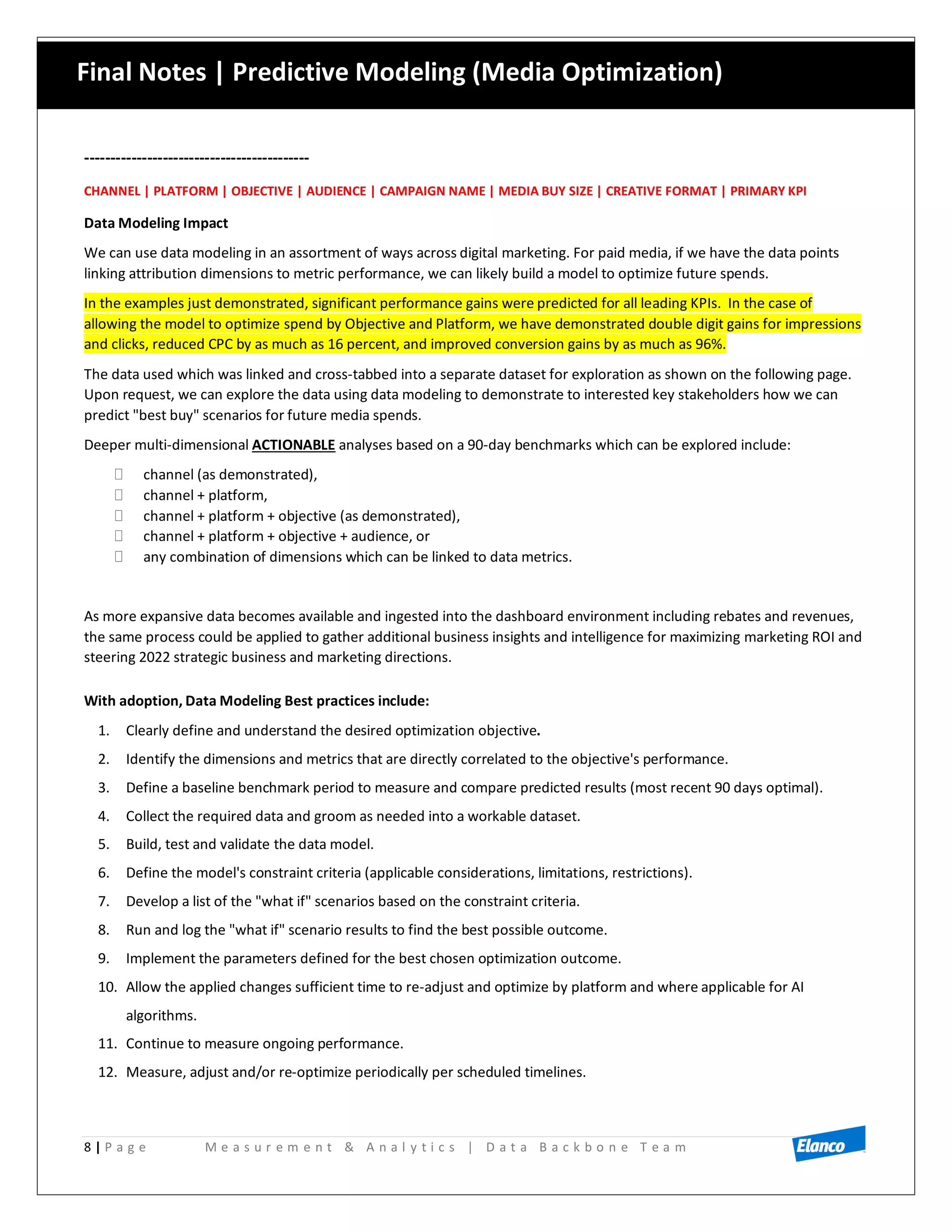 Predictive Data Model | PDF