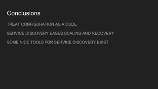 Introduction to service discovery and self-organizing cluster ...