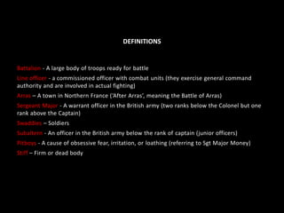 Sergeant-Major Money | PPTX