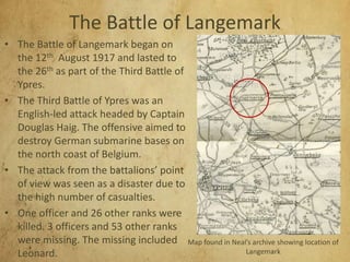 One Man's War: Sergeant Leonard John Neal | PPTX | Death, Injury, or ...