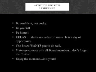 Police Sergeant promotional interview techniques | PPTX