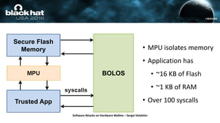 Software Attacks on Hardware Wallets | PDF