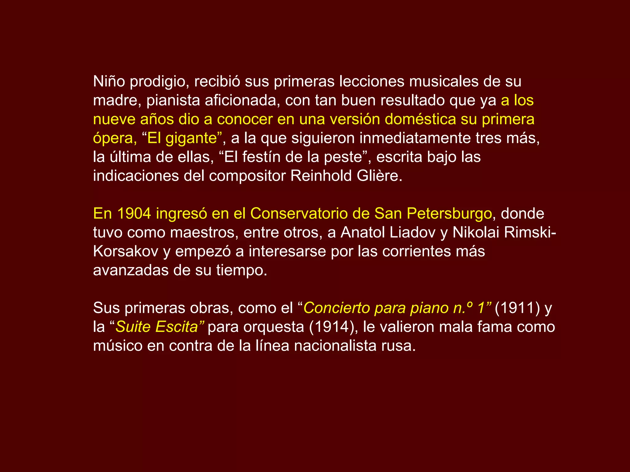 Sergei Prokofiev Biografia | PPS