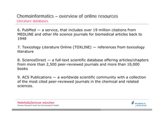 Online Chemical Database with Modelling Environment | PDF
