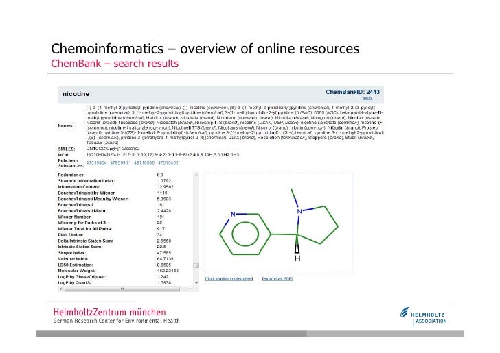 Online Chemical Database with Modelling Environment
