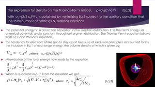 Sergey seriy thomas fermi-dirac theory | PPT