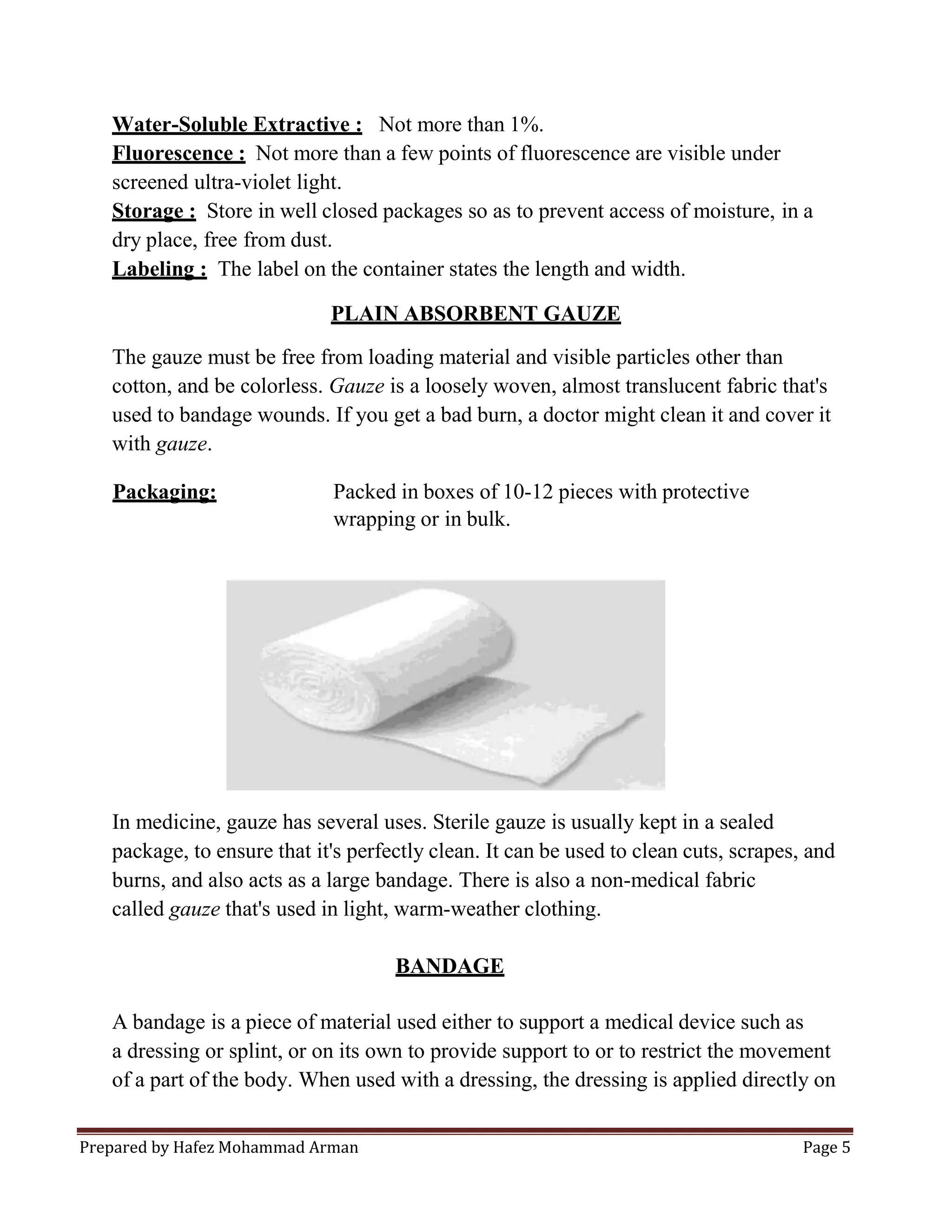 Surgical Dressing Pharm-1203. Dept of Pharmacy | PDF